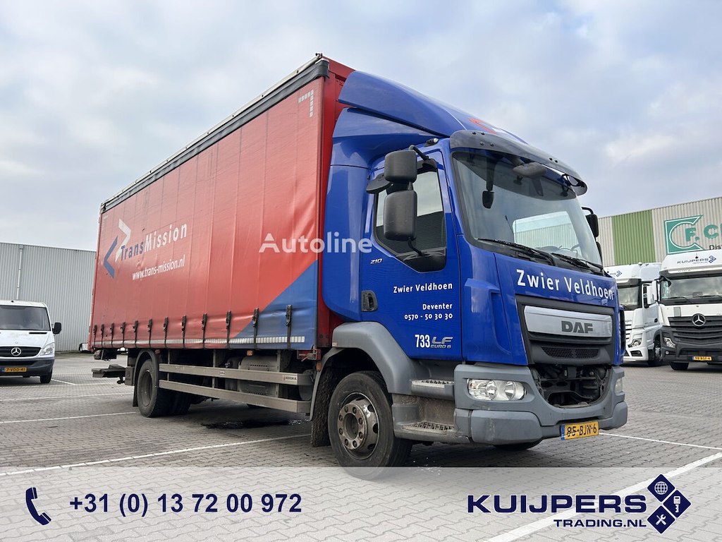 DAF LF 210 FA / Motor + Gearbox Problem / Oil Leak kamion sa klizna zavesa cerada