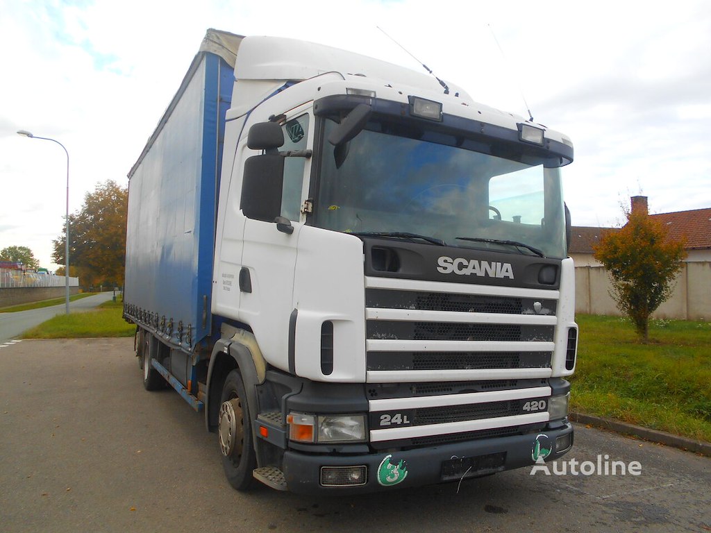 Scania R124 kamion sa klizna zavesa cerada
