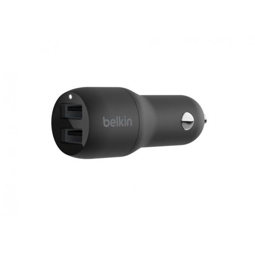 BELKIN Boost Charge Dual USB-A Auto Punjač 24W (CCD001bt1MBK)