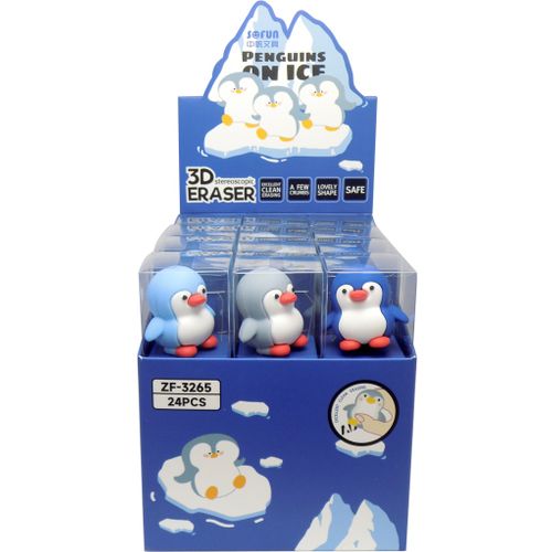 Gumica 3D Zf3265 Penguins On Ice 1/24, Ctn 1/720 Wy *Fp