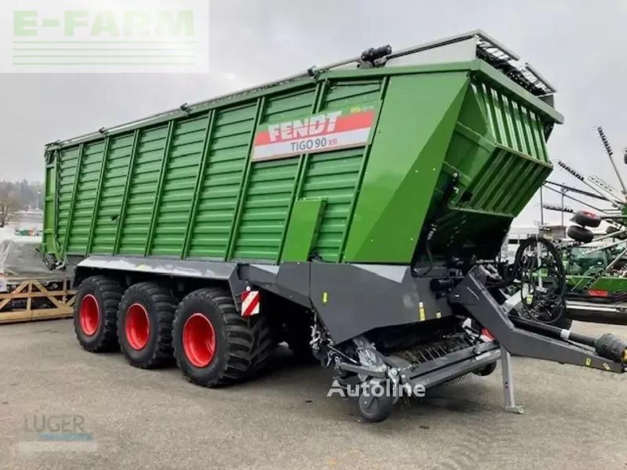Fendt tigo 90 xr d - wiegesystem prikolica platforma