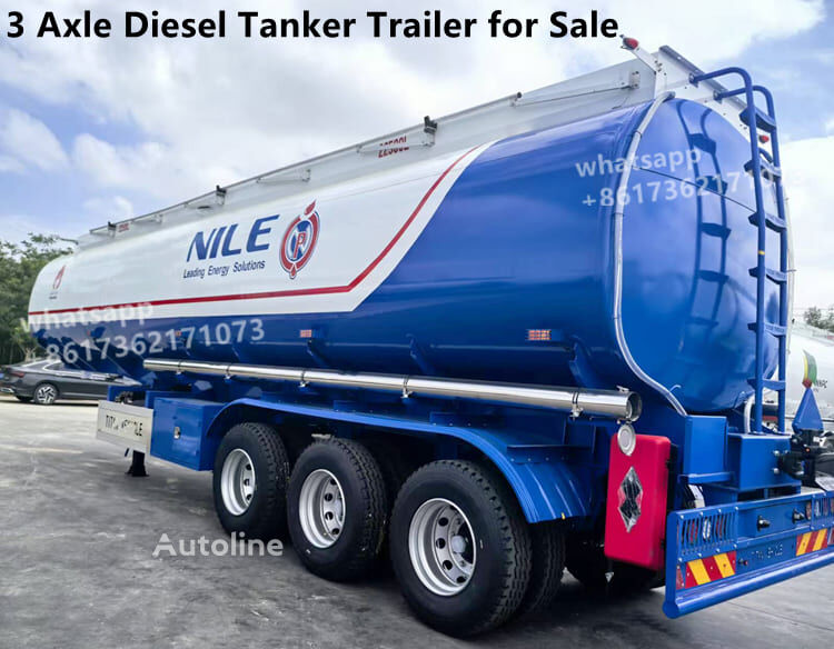 Nova Titan 3 Axle Diesel Tanker Trailer for Sale in Zambia poluprikolica autocisterna