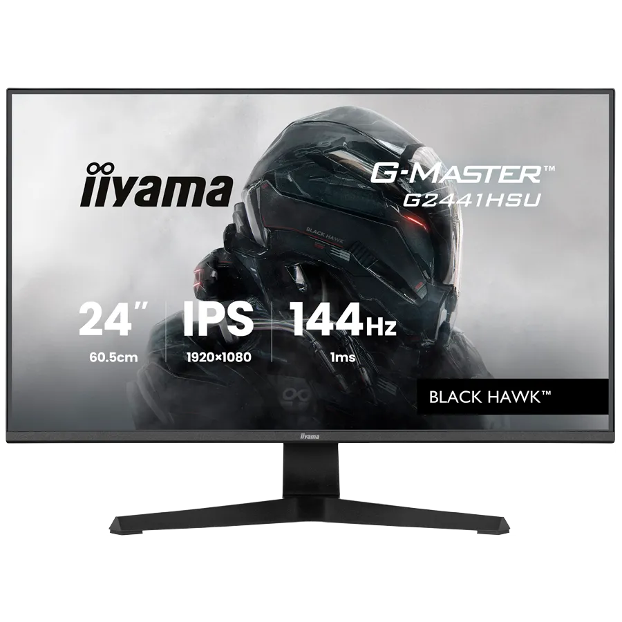 24 inch IPS Gaming G-Master Black Hawk FreeSync 1920x1080 144Hz 300cd/m2 HDMI DisplayPort 1ms MPRT Adaptive Sync Speakers USB 2x 2.0 Black Tuner