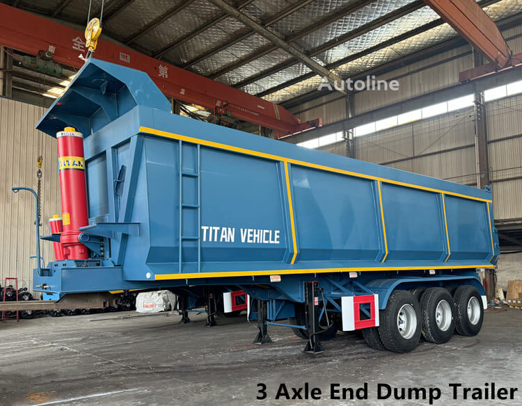 Nova Titan 3 Axle End Dump Trailer for Sale poluprikolica kipera