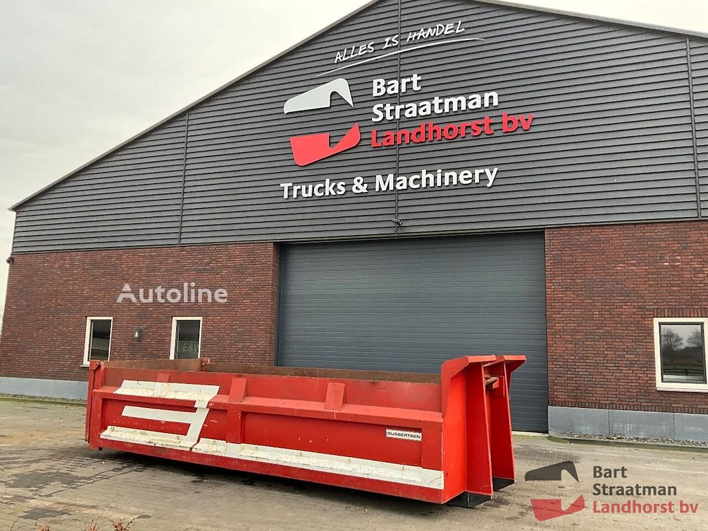 Gijsbertsen haakarmcontainer 15m3 met achterklep. multilift kontejner