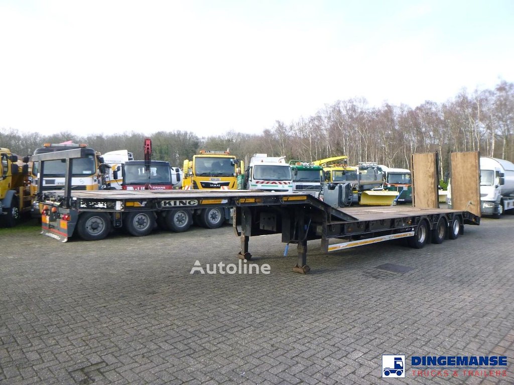 King 3-axle lowbed trailer GTS44 poluprikolica sa niskom platformom