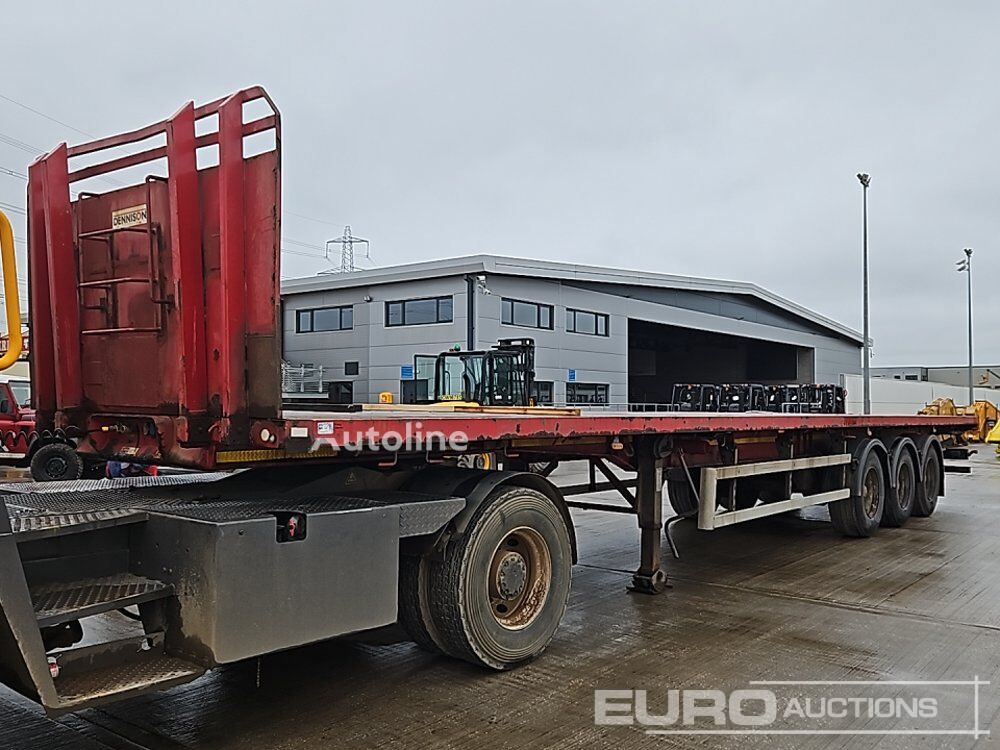 Prodaje se Dennison 2013 Dennison Trailers Tri Axle Flatbed Trailer, Timber Spec, He poluprikolicu platformu na aukciji