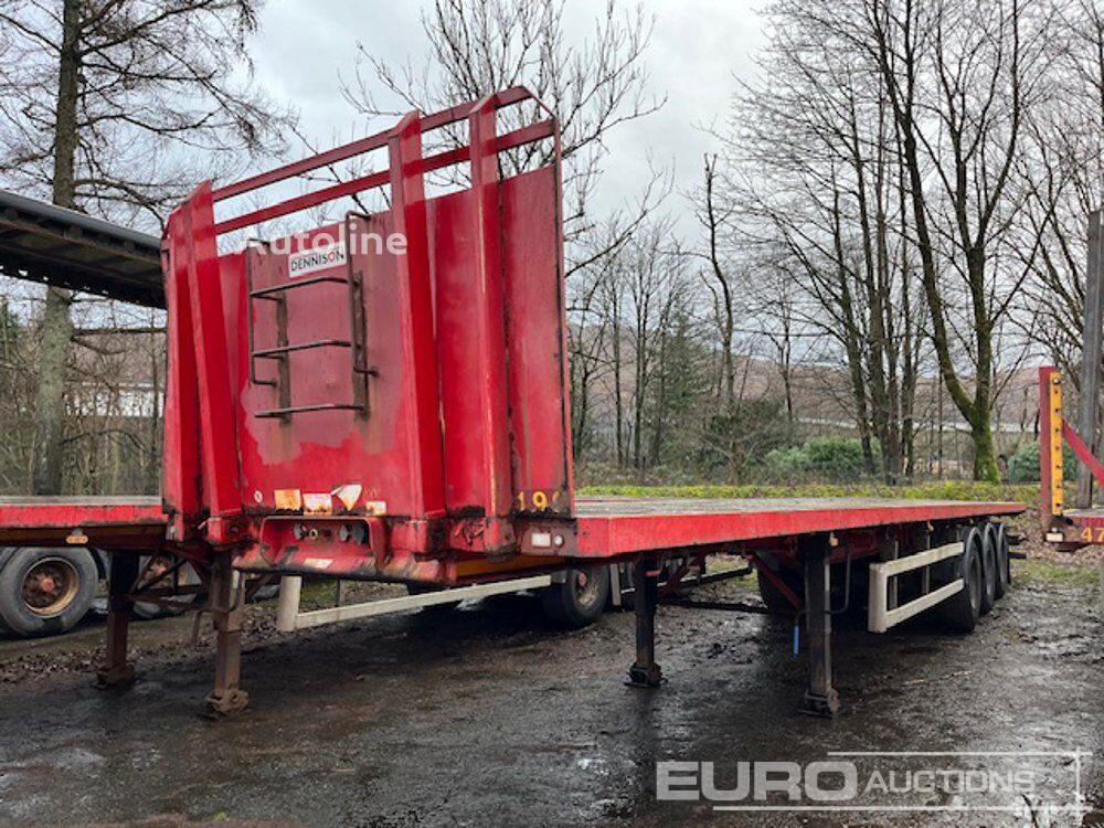 Prodaje se Dennison 2013 Dennison Trailers Tri Axle Flatbed Trailer, Timber Spec, He poluprikolicu platformu na aukciji