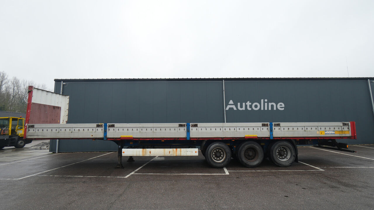 Krone Open box trailer with aluminium side boards poluprikolica sa ravnom platformom