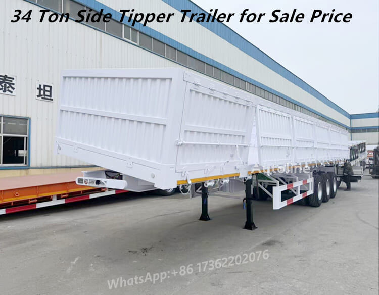 Nova Titan 34 Ton Side Tipper Trailer poluprikolica za prevoz zrna