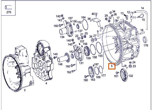 A 945 260 21 11 karter za Mercedes-Benz Axor 2-Ejes BM 944 (09.2004->) kamiona