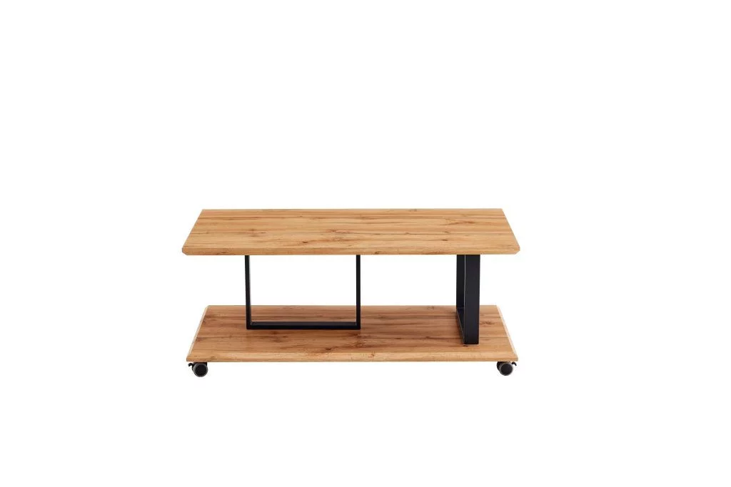 KLUB STOČIĆ 110/45/60 cm crna, boja hrasta