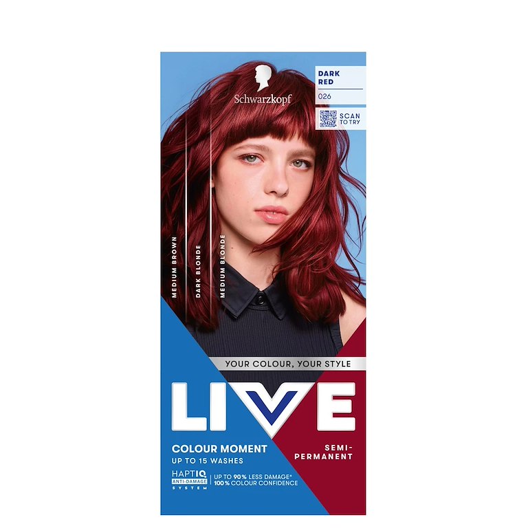 SCHWARZKOPF LIVE COLOR ULTRA BRIGHT BOJA ZA KOSU 026 TAMNO CRVENA