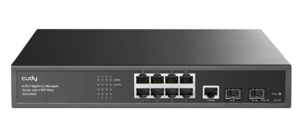 Cudy GS2008S2 8-Port 8-GbE 2-SFP L2 Managed Gigabit Switch