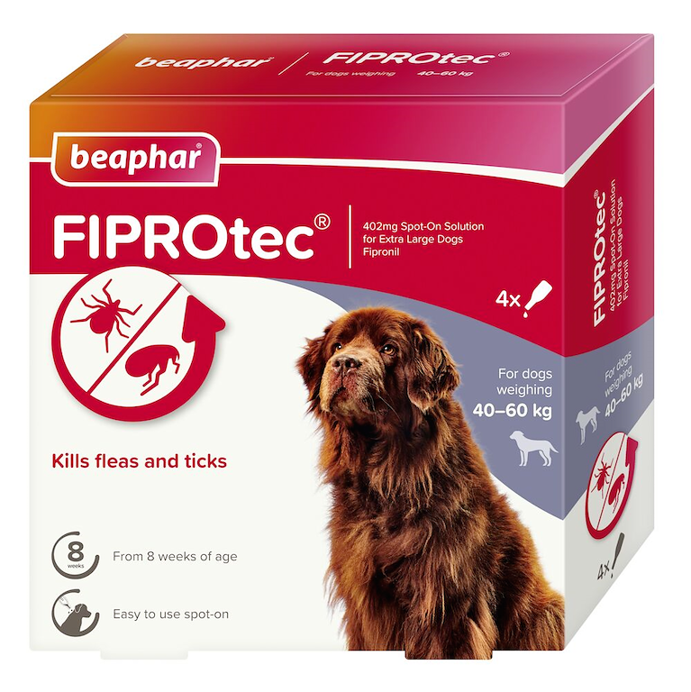 FIPROtec Dog antiparazitska ampula za pse XL 40-60kg 402mg, kupovina u radnji. Rok 04.26