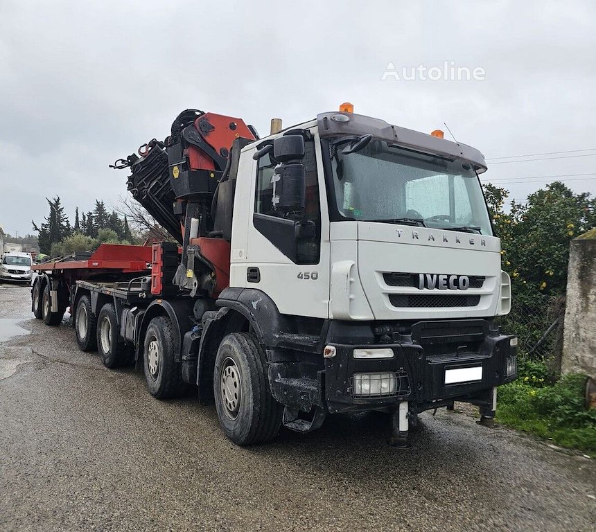 IVECO 450 PALFINGER PK 100002 + JIB 8X4 tegljač