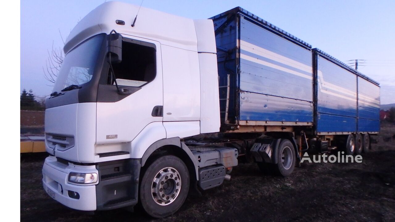 Renault Premium 420 DCI tegljač + poluprikolica kipera