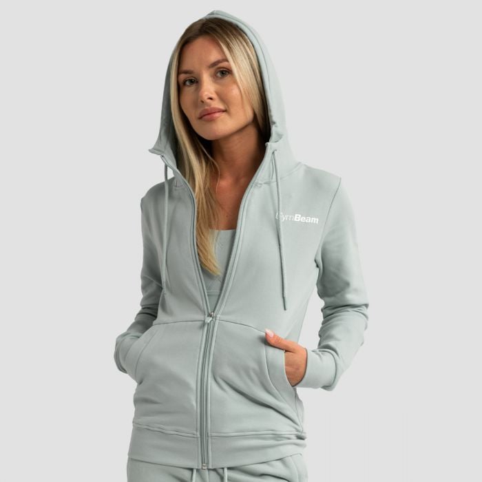 Ženska dukserica Limitless Zip Up Eucalypt - GymBeam