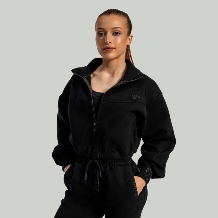 Ženska dukserica Lunar Zip Up Black - STRIX