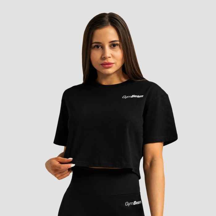 Ženski Crop Top Limitless Black - GymBeam