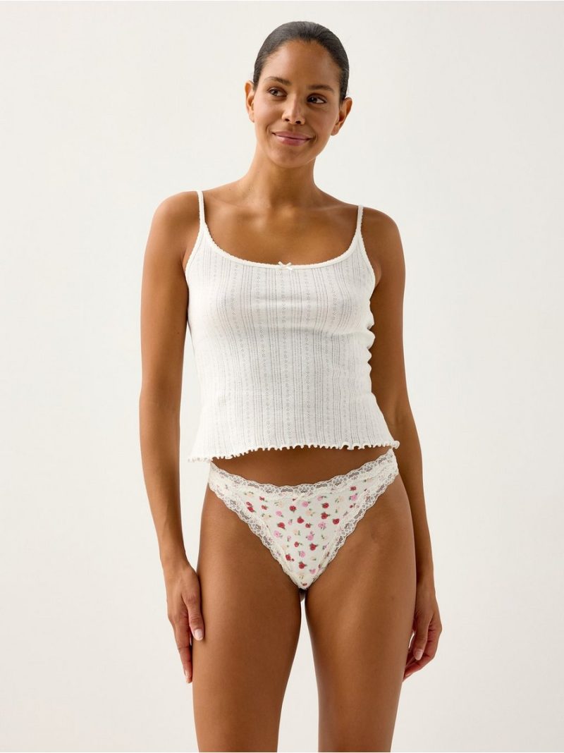 Gaćice – Thong with lace trim