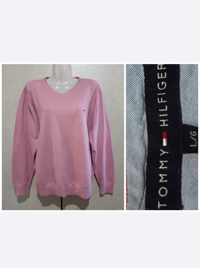 Baby roze TOMMY HILFIGER džemper