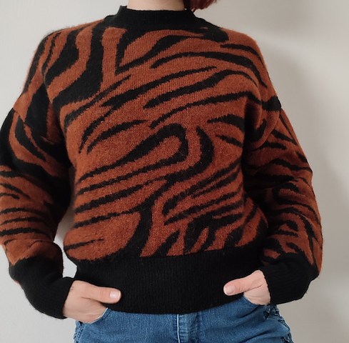 Amisu dzemper animal print
