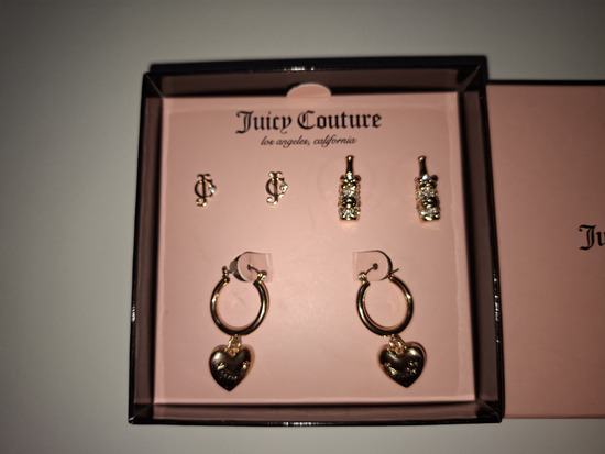 JUICY COUTURE Set od 3 para minđuša