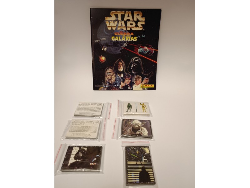 Star Wars Panini - Komplet set + Album u ekstra stanju