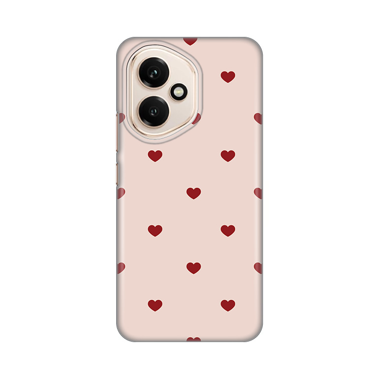 Zastitna silikonska maska (futrola) PRINT - Huawei Honor 400 Beige Hearts