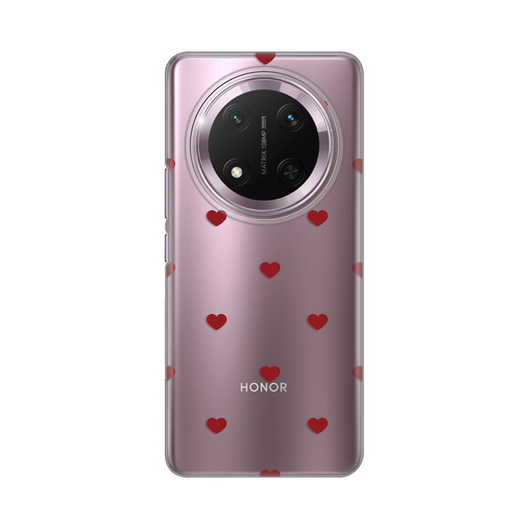 Zastitna silikonska maska (futrola) PRINT - Huawei Honor Magic 7 lite Red Hearts