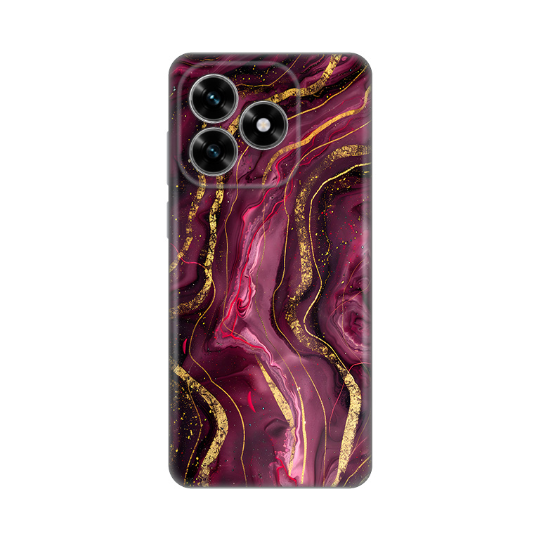 Zastitna silikonska maska (futrola) PRINT - Huawei Honor X5c Plus Burgundy