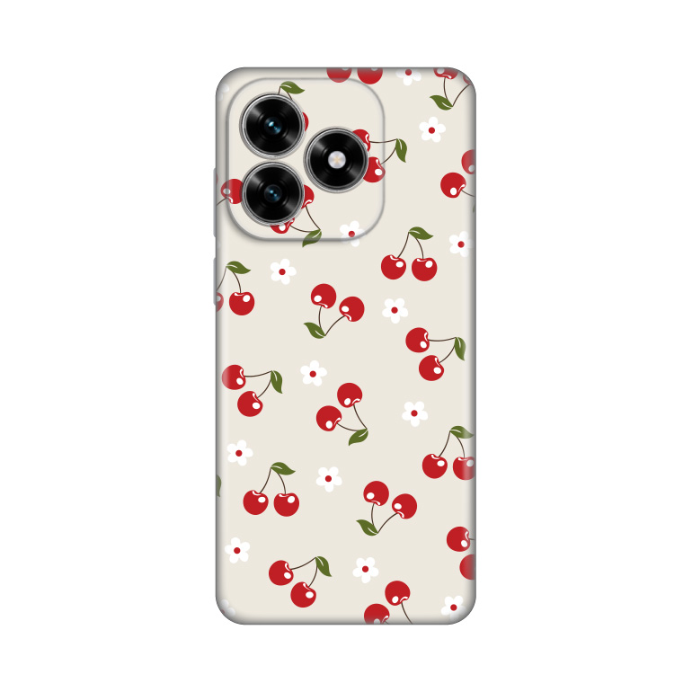 Zastitna silikonska maska (futrola) PRINT - Huawei Honor X5c Plus Cherry and Flowers
