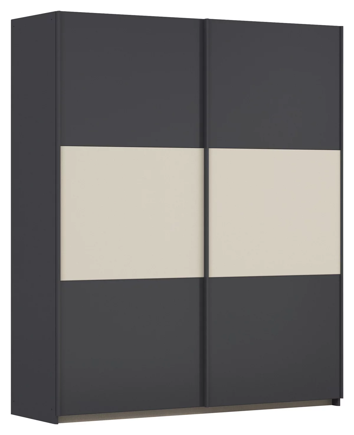 ORMAR - VISEĆA KLIZNA VRATA siva, boja aluminijuma, šampanjac 175/210/59 cm