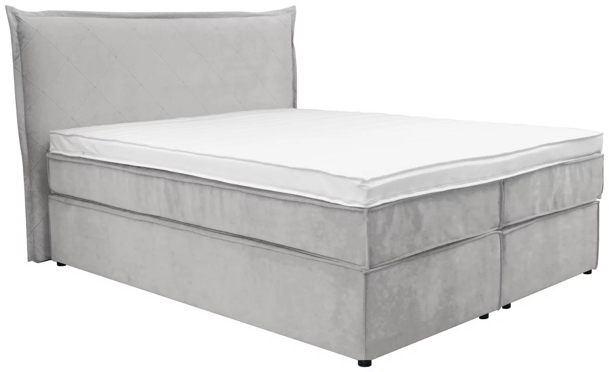 Boxxx BOXSPRING KREVET 180/200 cm svetlosiva