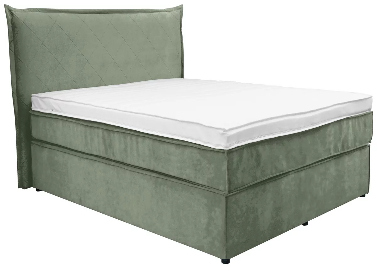 Boxxx BOXSPRING KREVET 120/200 cm zelena