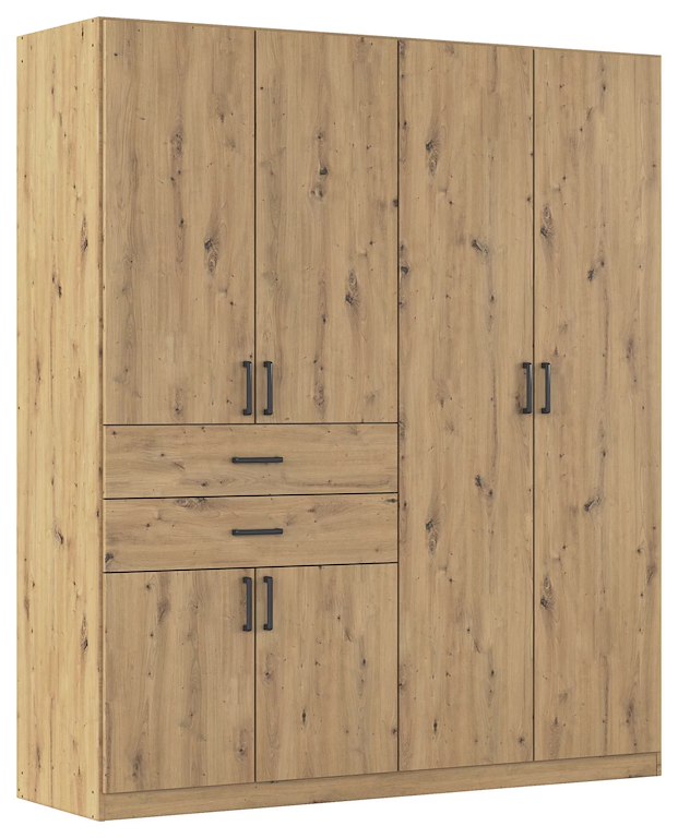 ORMAR SA KLASIČNIM VRATIMA hrast artisan 180/210/54 cm