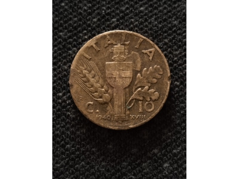 10 centi 1940 italija