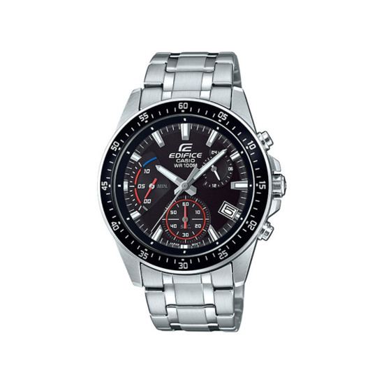 Casio Edifice EFV-540D-1A muški sat Everyday Chrograph Compact Case Black Dial Red detail