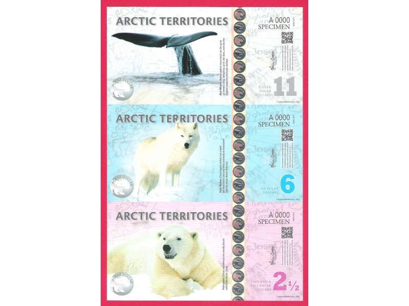 Arctic-SPECIEN-3x 11,6,2.Novcanice- 2013.godina-UNC-