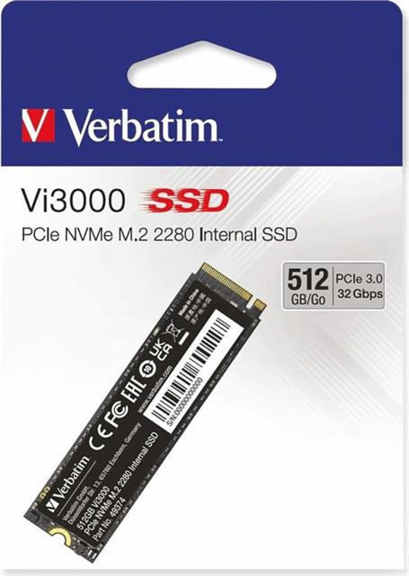 NEDEFINISAN SSD M.2 NVMe Verbatim 512GB Vi3000 3100MBs/2100MBs
