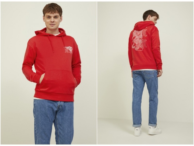**JACK&JONES** pamučni duks, NOVO, Vel. XL