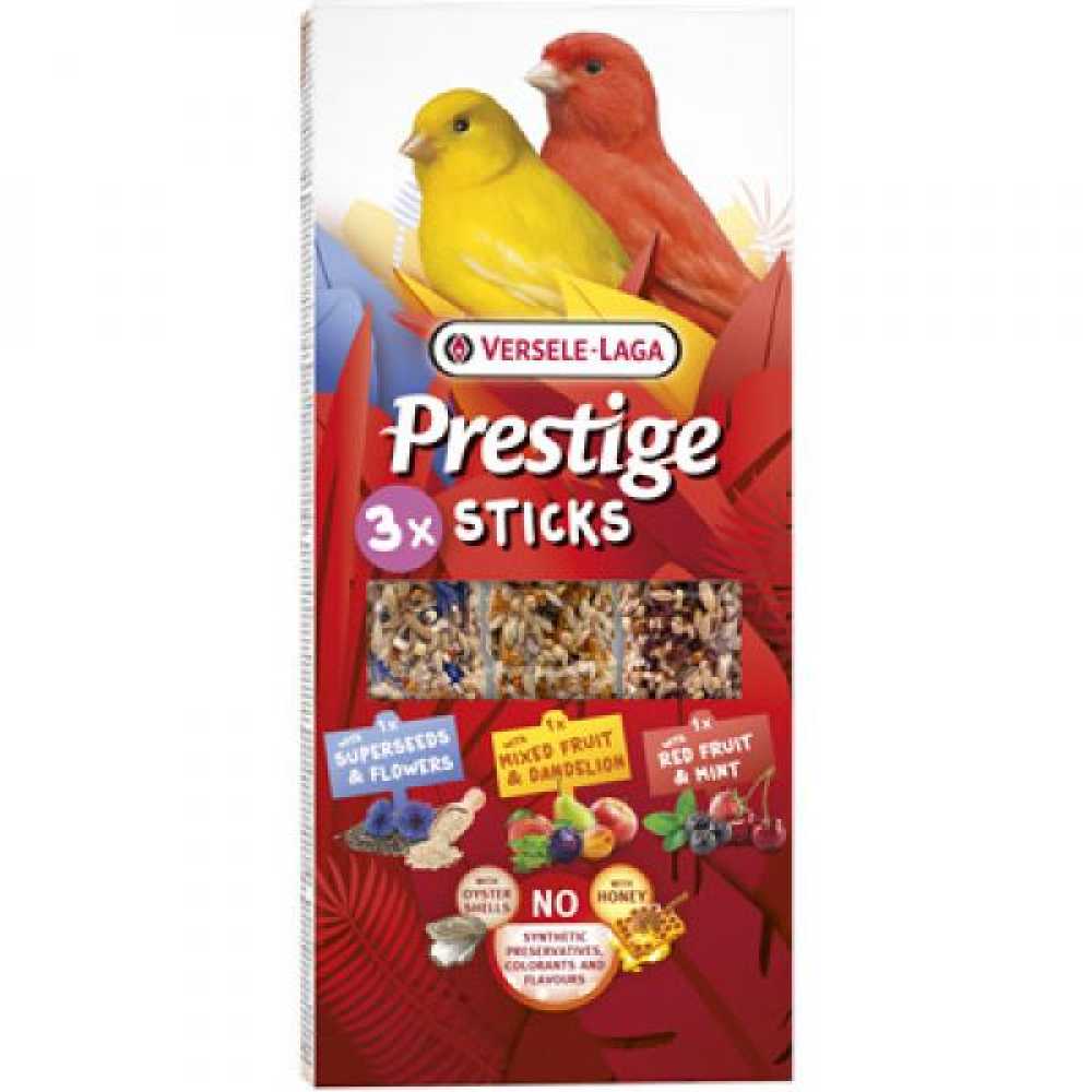 Versele Laga poslastica za ptice Prestige 3 sticks Canaries Triple Varietu 90g
