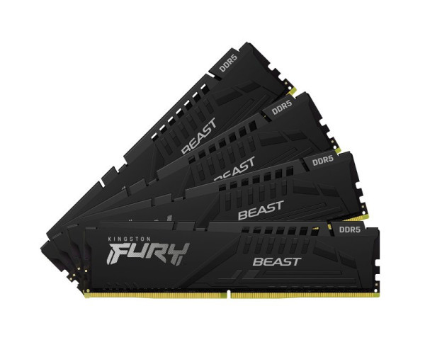 RAM DIMM DDR5 128GB (4x32) 5600MHz Kingston Fury Beast KF556C40BBK4-128
