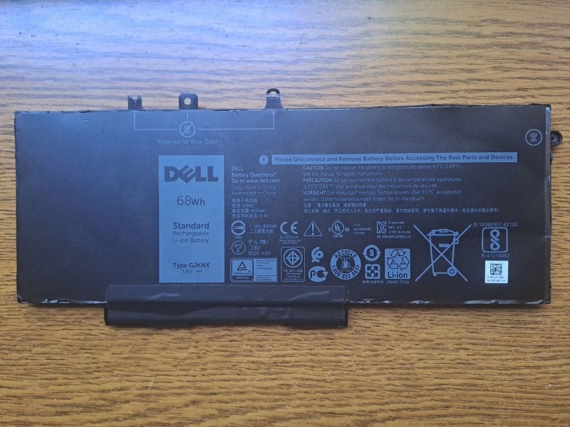 Baterija GJKNX Dell Latitude 5580 7.6V 68Wh 8500mAh