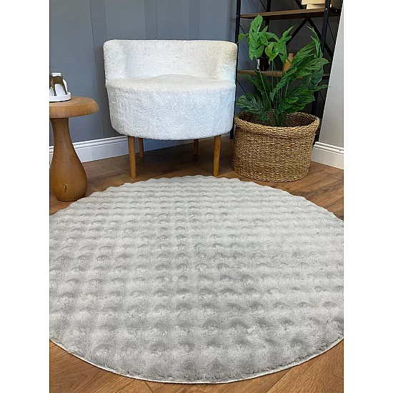 CONCEPTUM HYPNOSE OKRUGLI TEPIH PUFFY BUBBLE GREY 120 X 120 (514SRZ1676) CENA
