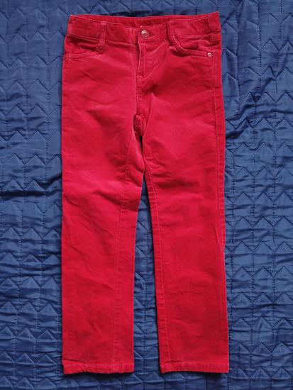 LC Waikiki nove crvene somotske pantalone, 116-122