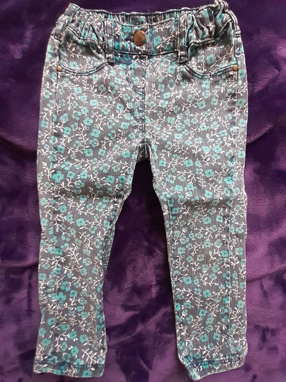 C&A Palomino plave cvetne pantalonice, 92