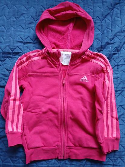Adidas ciklama roze duks na zip sa kapuljacom, 110