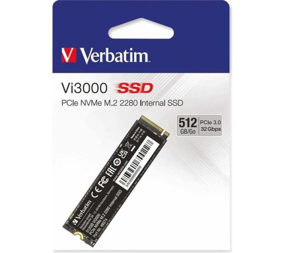 Verbatim - SSD M.2 NVMe Verbatim 512GB Vi3000 3100MBs/2100MBs